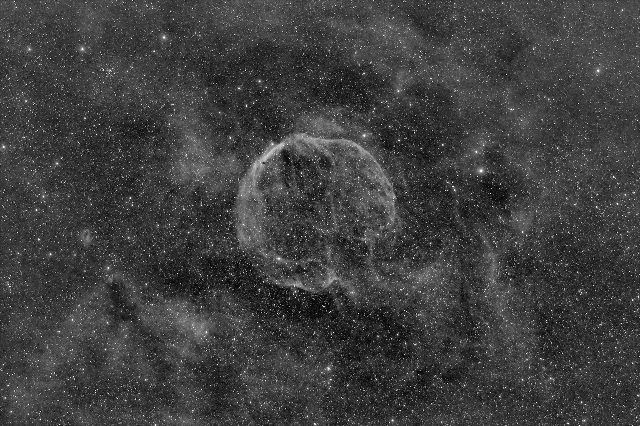 Astronomers Do It In The Dark - CTB1- A Supernova Remnant - Ha Version ...